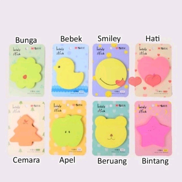 Jual STICKY NOTES LOVELY STICK BENTUK LUCU/MEMO STICK KERTAS MEMO ...