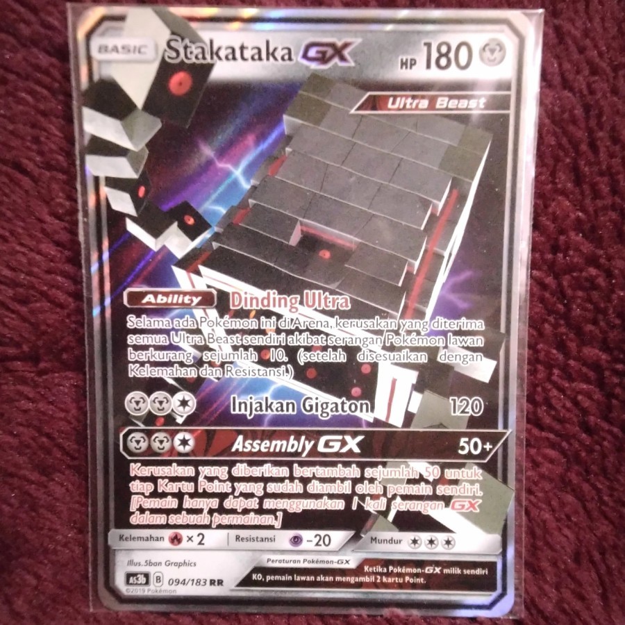 Jual Stakataka GX RR as3b - Pokemon TCG Indonesia foil holo | Shopee ...