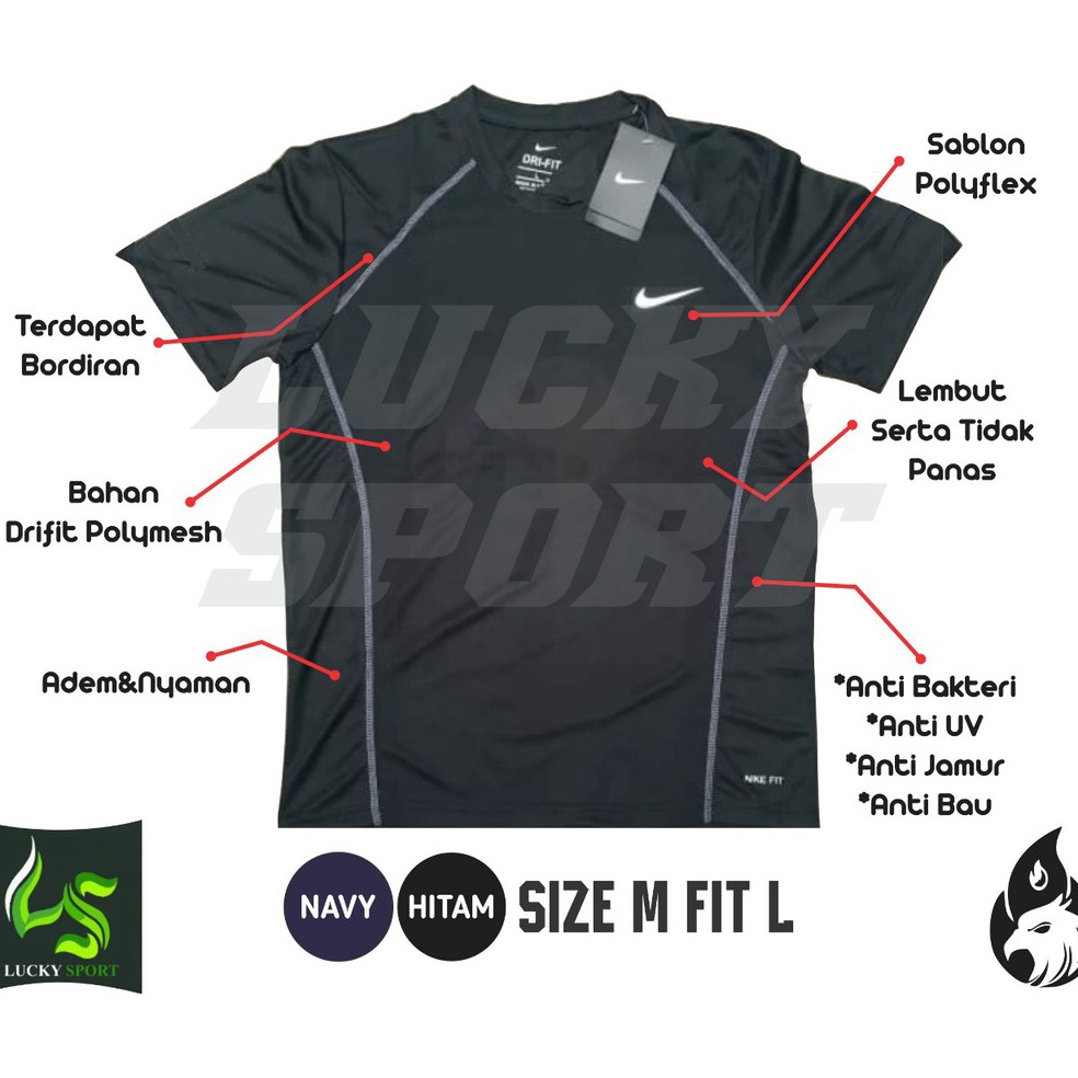 Jual KAOS BAJU TSHIRT RUNNING BAJU OLAHRAGA FUTSAL GYM FITNESS DRIFIT ...