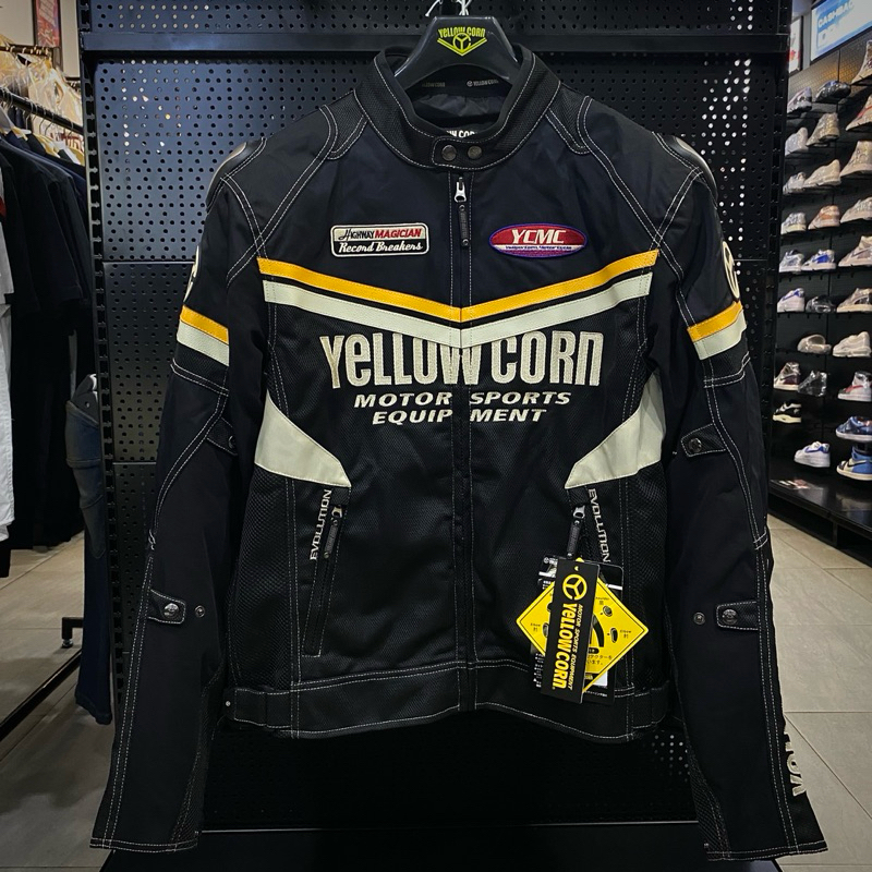 Jual Yellow Corn Jacket YM-4112 Black Black (Full Protector) 100% ...