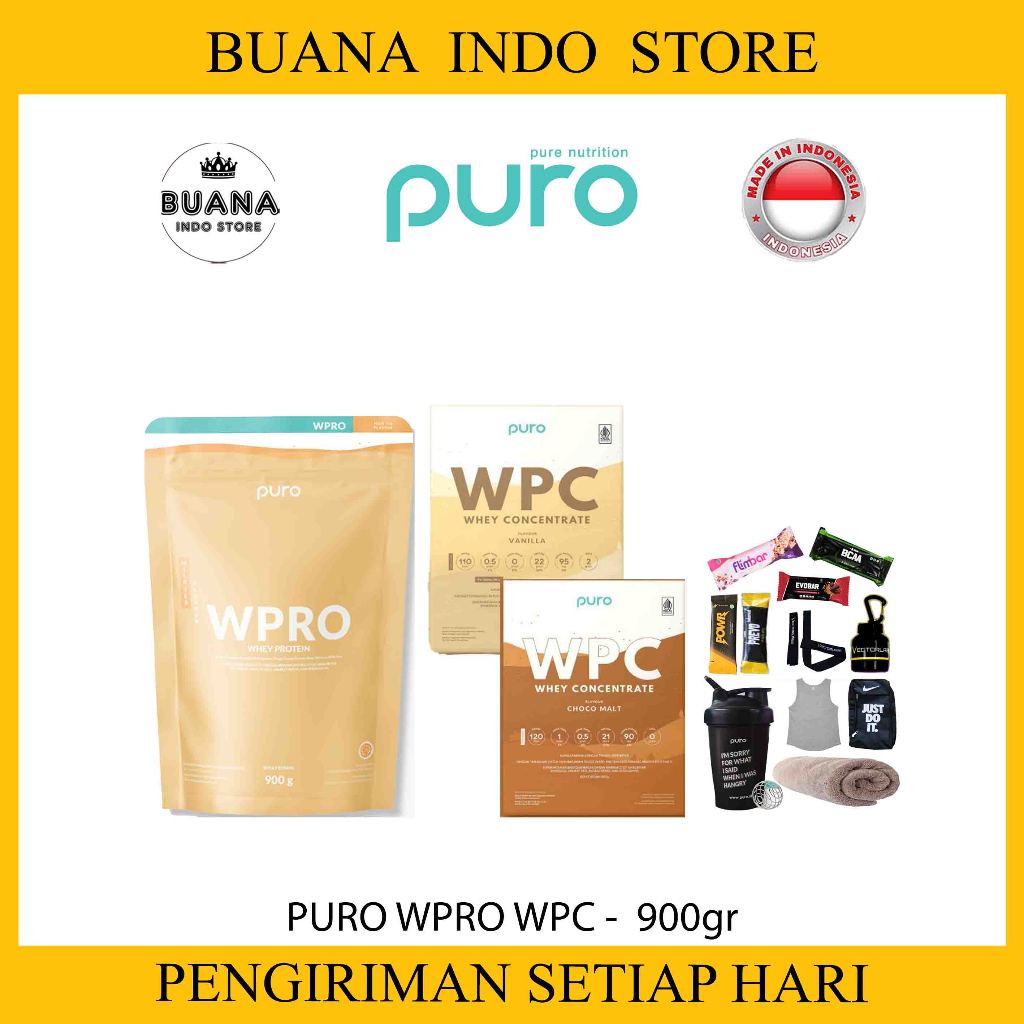 Jual PURO WPRO WPC 900gr | Whey Protein Concentrate 900g | Susu ...