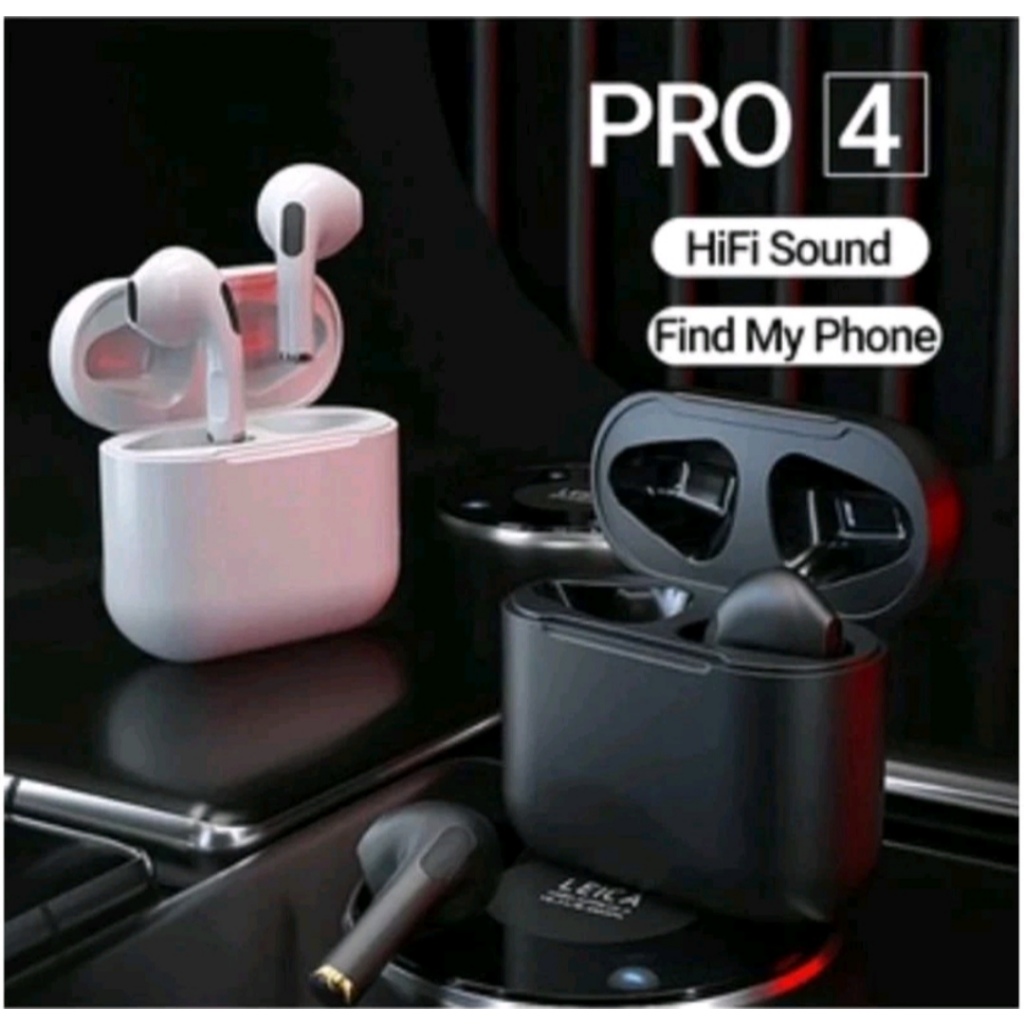 Jual Headset Pro 4 TWS Bluetooth TWS with Mic Smart Touch Control HiFi ...