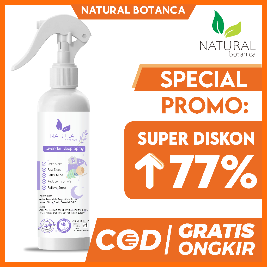 Jual Natural Lavender Deep Sleep Spray Aromaterapi Pillow Spray ...