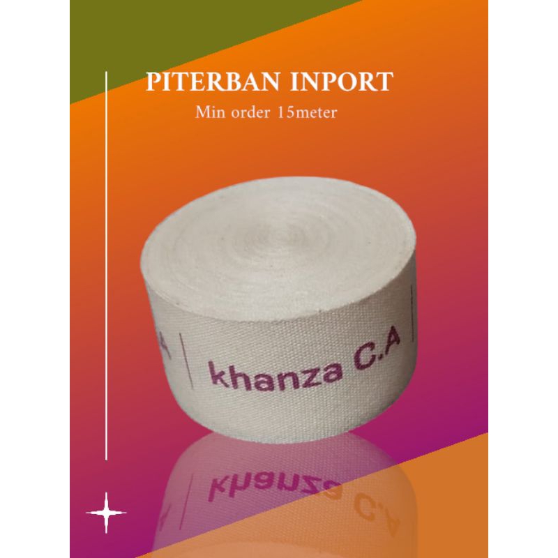 Jual Piterban inport/label katun/label brand/15 meter | Shopee Indonesia