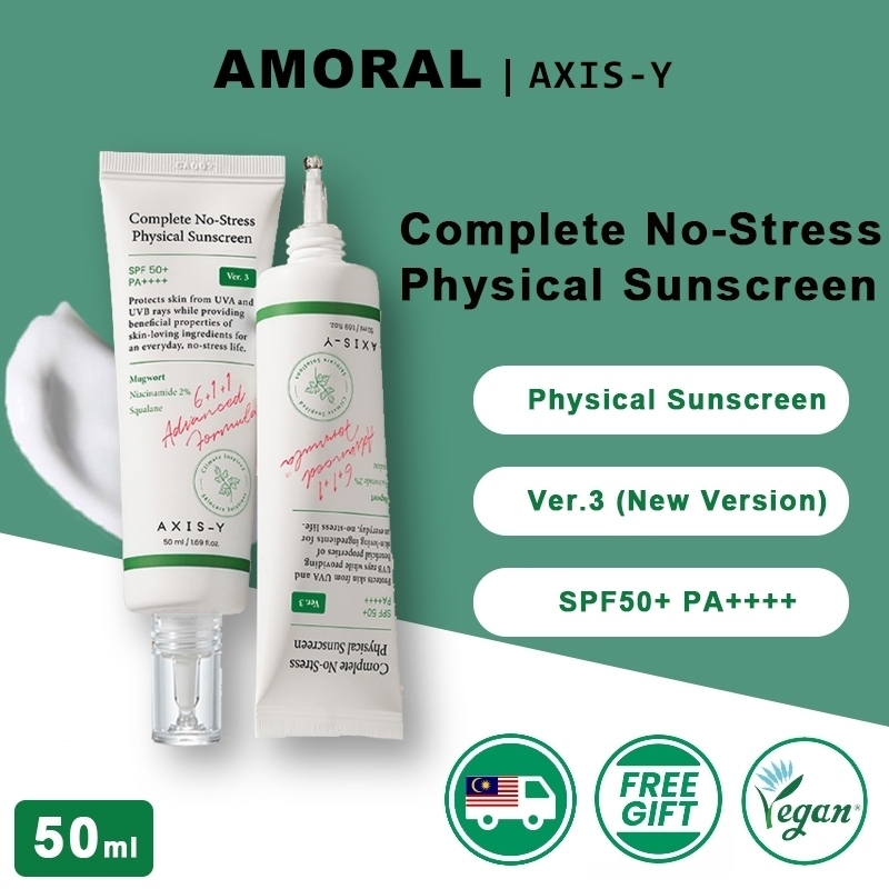 Jual AXIS-Y Sunscreen 50ml/AXIS-Y Complete No-Stress Physical Sunscreen SPF 50+ PA++++ /AXIS-Y ...