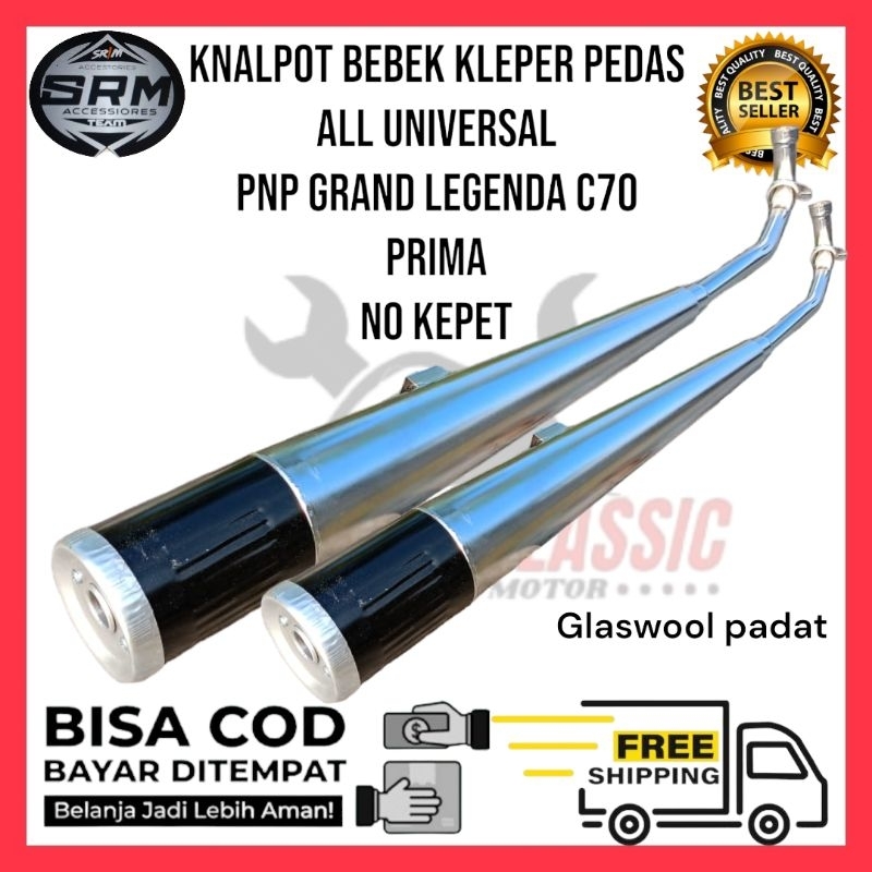Jual KENALPOT KNALPOT BEBEK KLEPER PEDAS WIN C70 GRAND SMASH SUPRA FIT ...
