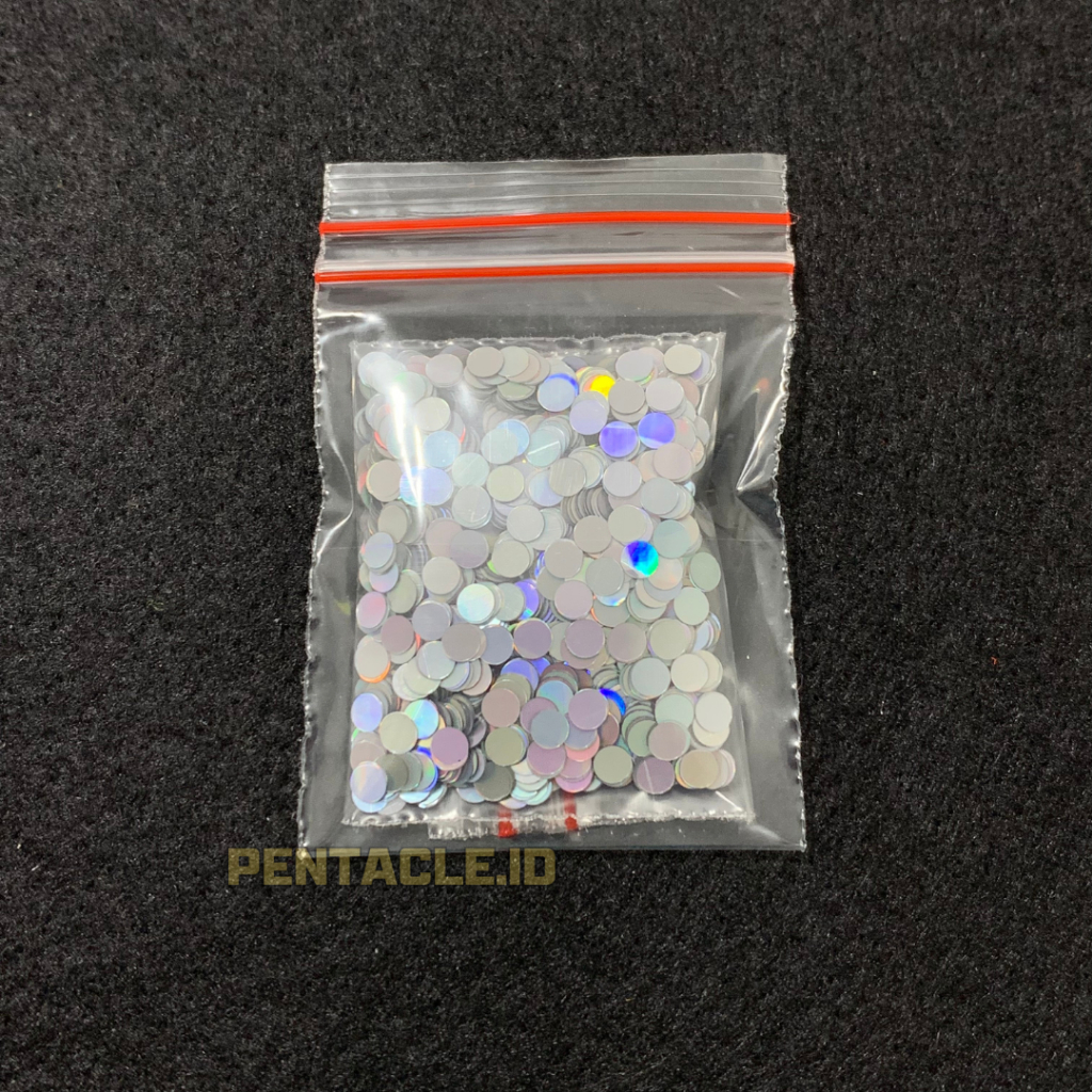 Jual GLITTER HOLOGRAM SHAPED BULAT 3gr Gliter Warna Accessories Tangan ...