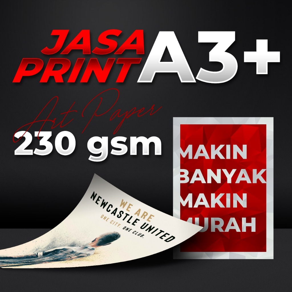 Jual Print A3+, Cetak A3+ MURAH, Art Carton 230 - 260 | 1 Sisi / 2 Sisi ...