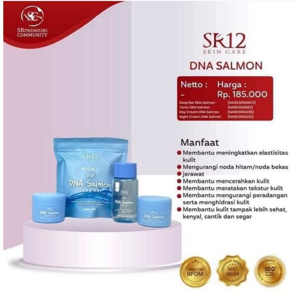 Jual DNA SALMON SR12 Skin booster anti aging - 1 Pack DNA | Shopee Indonesia