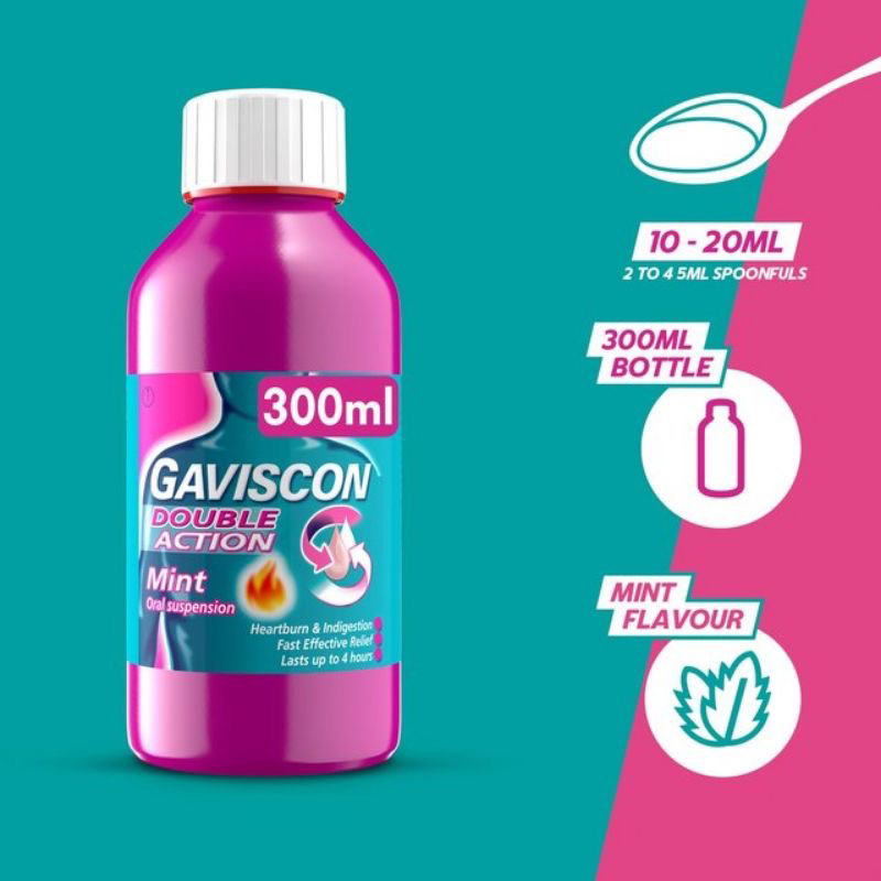 Jual GAVISCON Double Action Liquid 300 ml obat sakit maag | Shopee ...