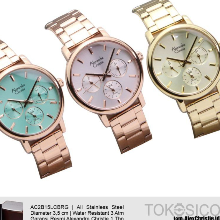 Jual ORIGINAL jam tangan wanita Alexandre Christie AC 2B15 garansi ...