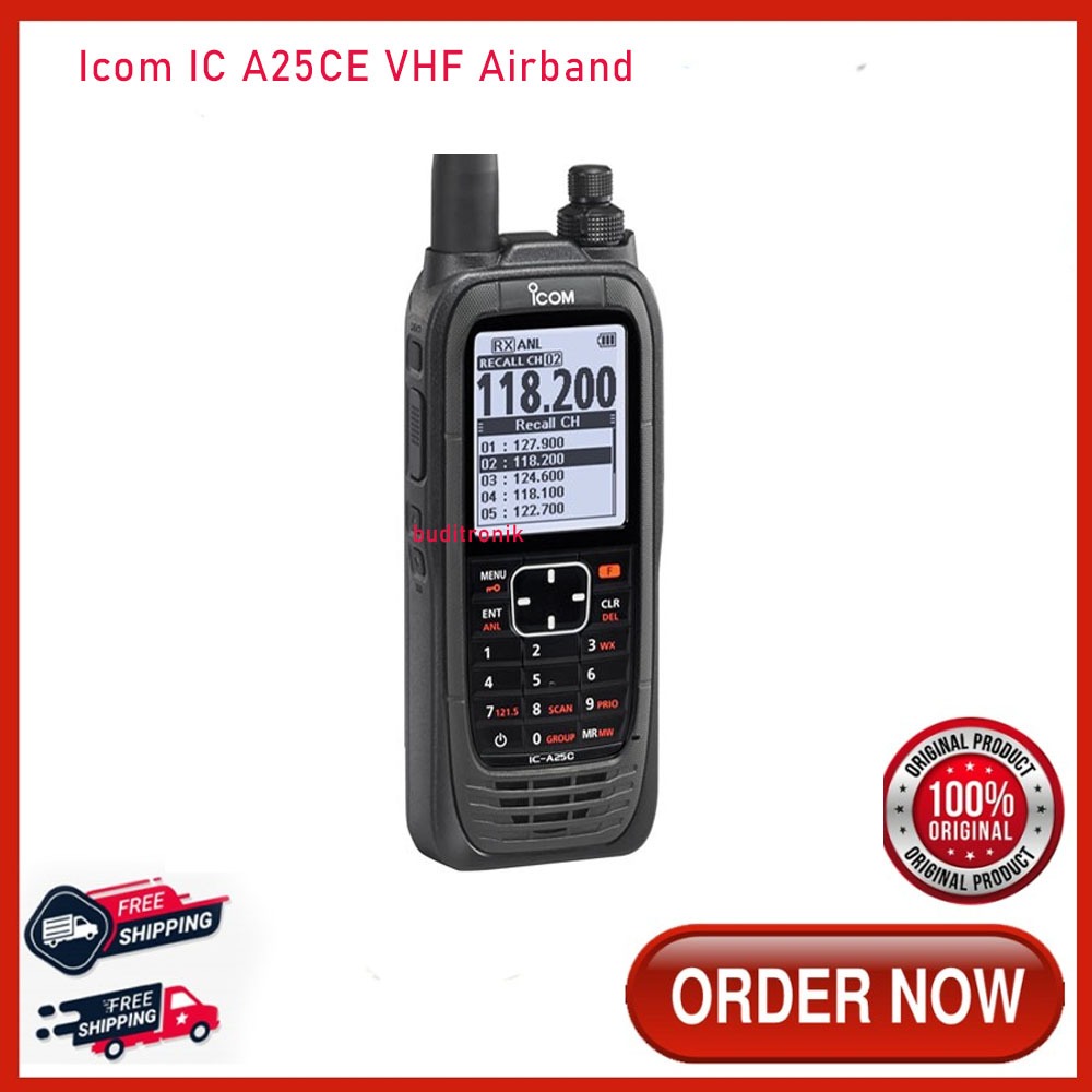 Jual ICOM IC-A25CE HT VHF AIRBAND GPS Ori New Garansi HT Airband ICA25 ...