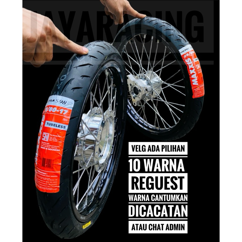 Jual VELG SCARLET RING 17 160 140 PLUS BAN CACING NMAX AEROX PCX 150 ...
