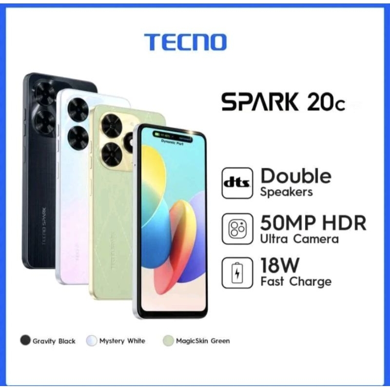 Jual TECNO SPARK 20C 4/128 | Shopee Indonesia