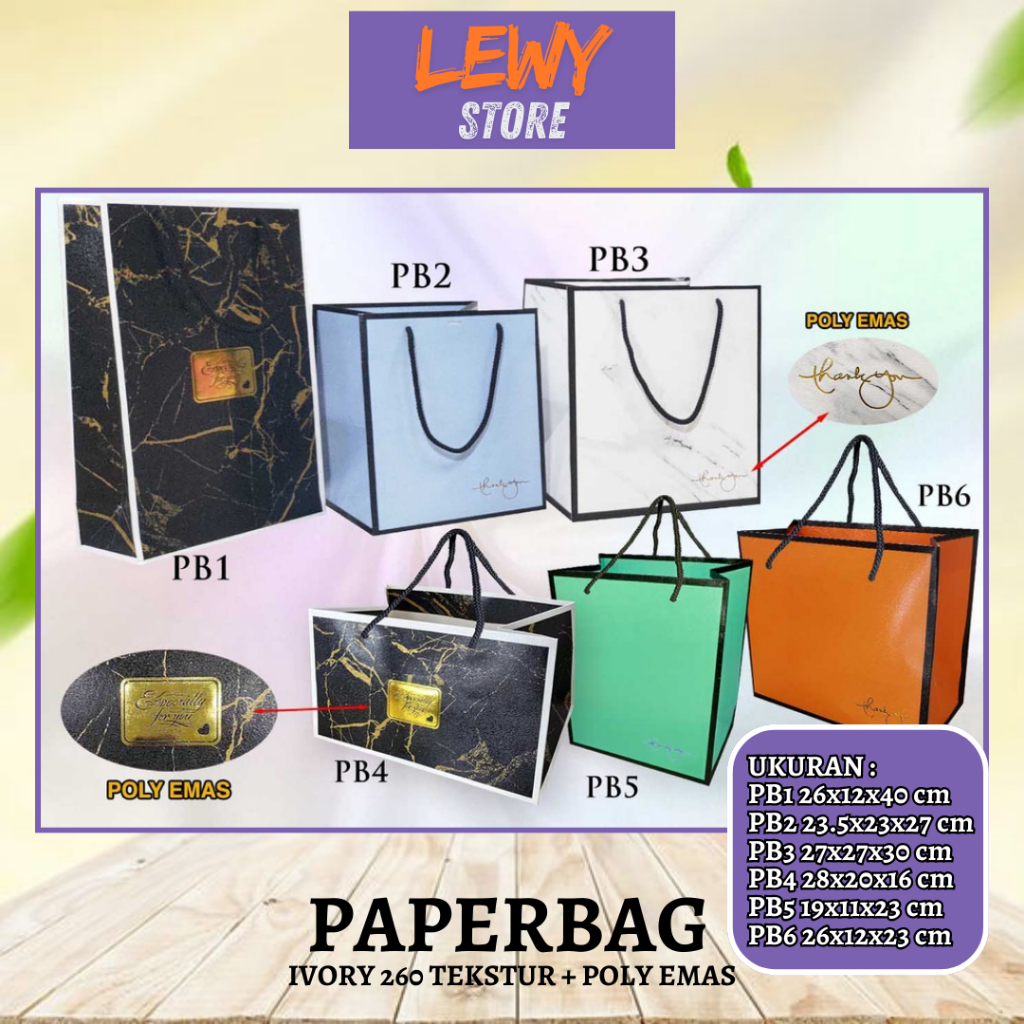 Jual Paper Bag / Tas Kertas / Goodie Bag Jumbo / Polos / Tas Kado Motif ...