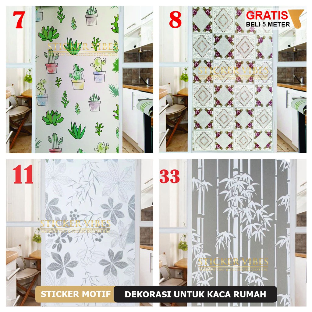 Jual Stiker Kaca Motif L90 CM/ Stiker Kaca Jendela Rumah Dan Kantor ...