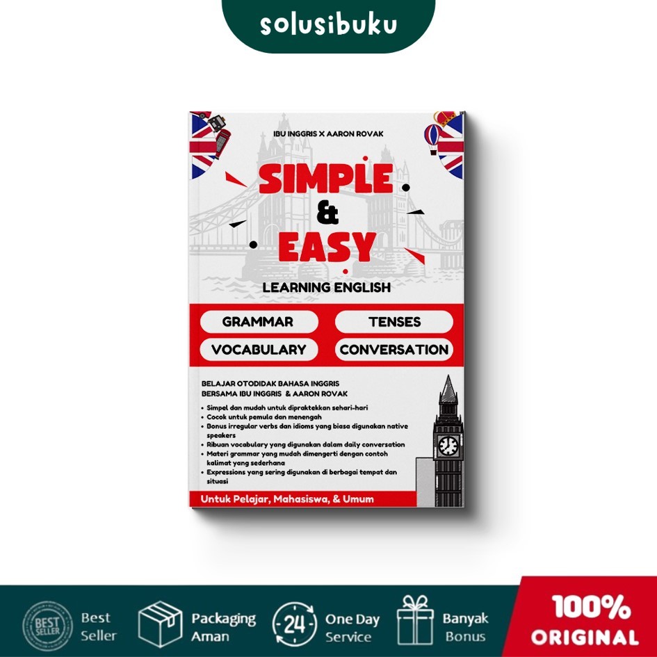 Jual [Solusibuku Jakarta] Buku Simple & Easy Learning English (Penerbit Sinopsis ) | Shopee ...