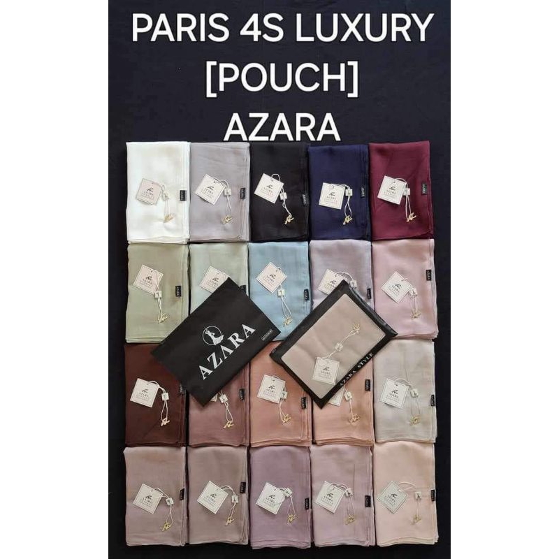 Jual Jilbab Segiempat POLOS l kemasan pouch zipper / HIJAB PARIS ...