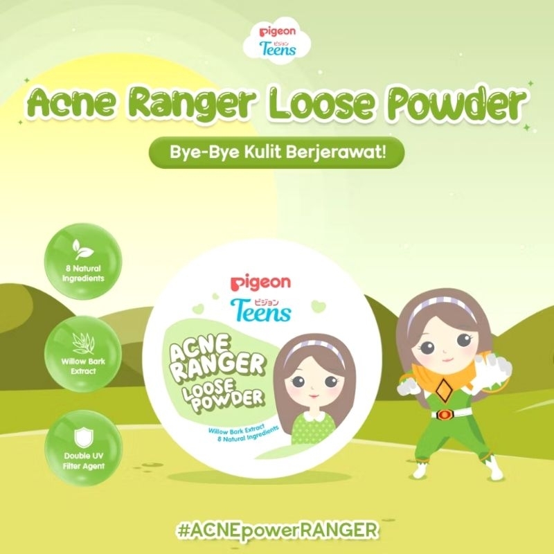 Jual PIGEON TEENS ACNE RANGER LOOSE POWDER 12gr | Shopee Indonesia