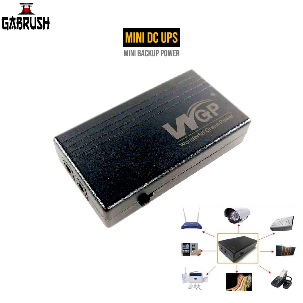 Jual Mini DC UPS Modem Router Wifi Backup Power WGP | Shopee Indonesia