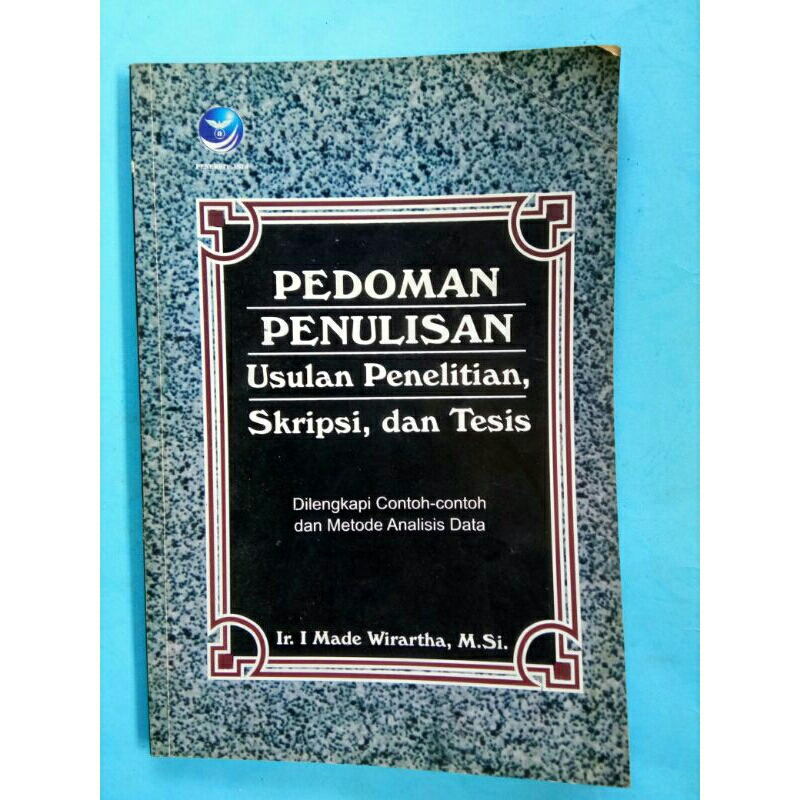 Jual Preloved Pedoman Penulisan Usulan Penelitian, Skripsi, dan Tesis ...