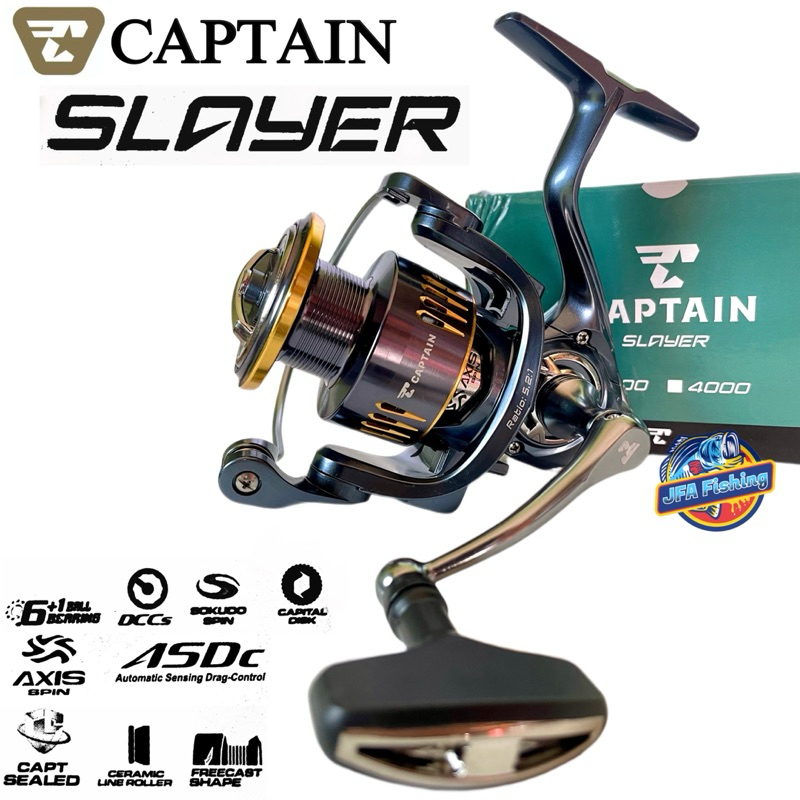 Jual Reel Captain SLAYER 3000 6+1Bb PowerHandle | Shopee Indonesia