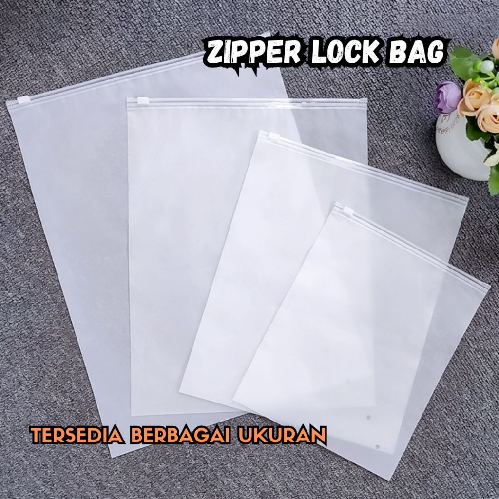 Jual Zipper Lock Pouch Serbaguna / Zipper Storage Bag / Kantong Plastik ...