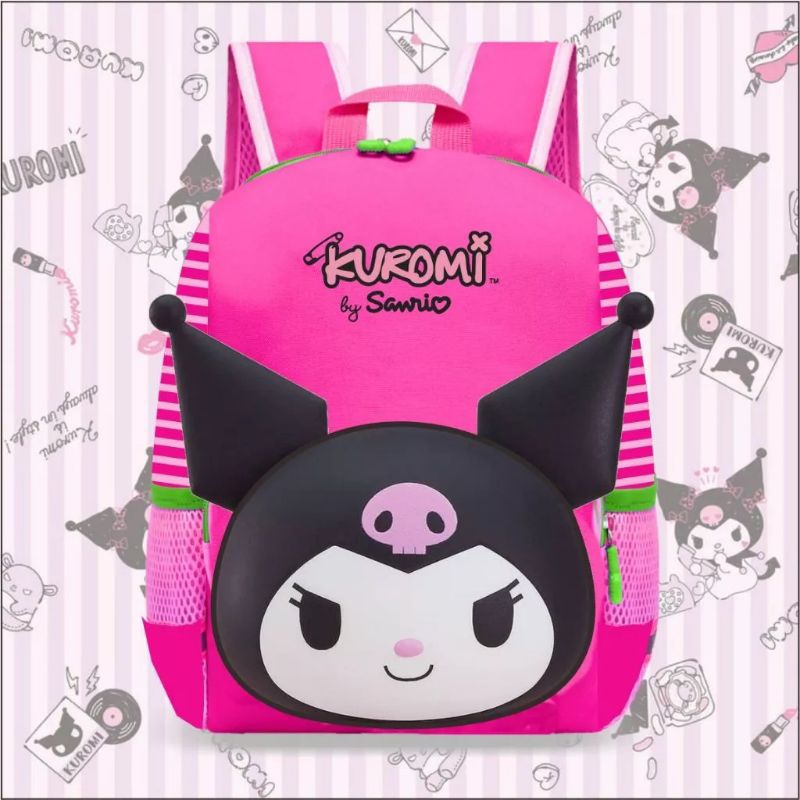 Jual Samaenre_Store - Kuromi Tas Ransel anak sekolah motif karakter untuk anak PAUD TK SD Ransel ...