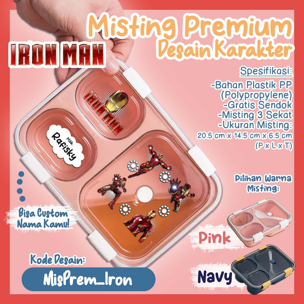Jual Misting / Lunchbox / Kotak Makan / Bento Box CUSTOM - Desain ...