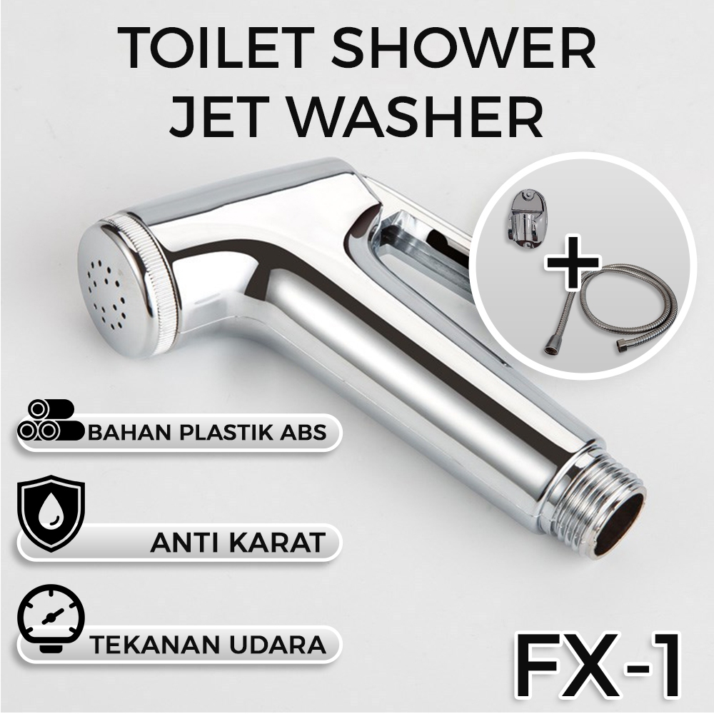 Jual FH8 Jet Shower Toilet Spray Bidet Semprotan WC Duduk Jet wasser Kloset Stainless | Shopee ...