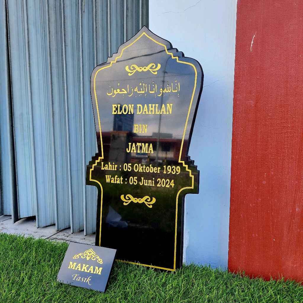 Jual BATU NISAN BATU MAKAM PATOK GRANIT TILE 25X50 - MODEL PATOK + FREE ...