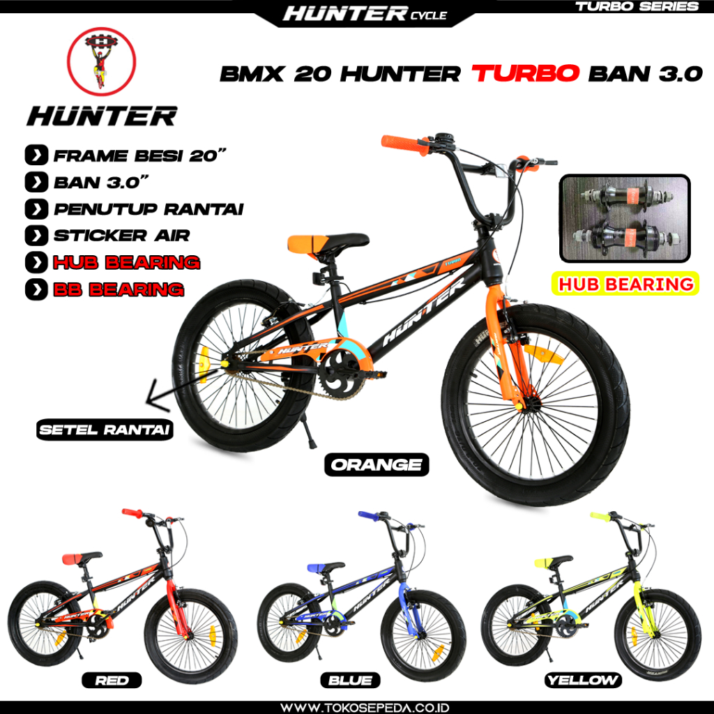 Jual SEPEDA REMAJA BMX 20" HUNTER TURBO | Shopee Indonesia