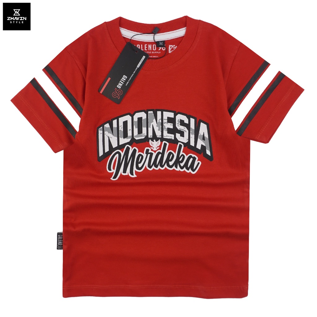 Jual ZHAVIN BAJU KAOS ANAK PREMIUM MERAH PUTIH EDISI KEMERDEKAAN USIA 1-12 TAHUN | Shopee Indonesia