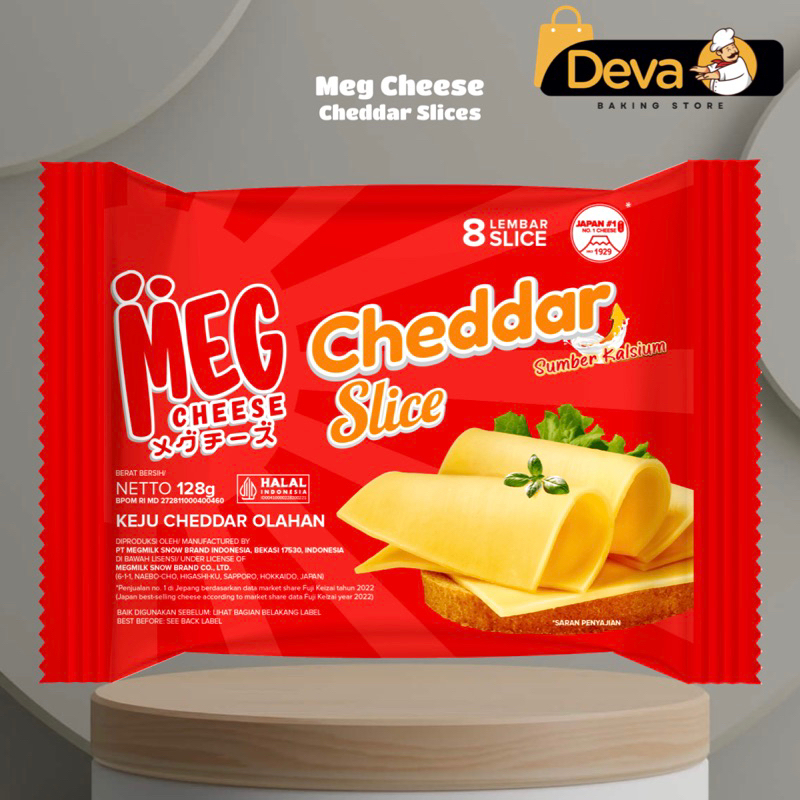 Jual Meg Cheese Cheddar Slice 8s | Shopee Indonesia