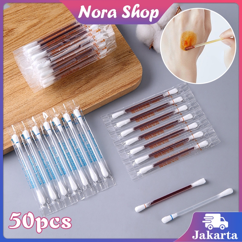 Jual 50pcs Medis Iodine Cotton Bud Alkohol Dan Povidone Iodine ...