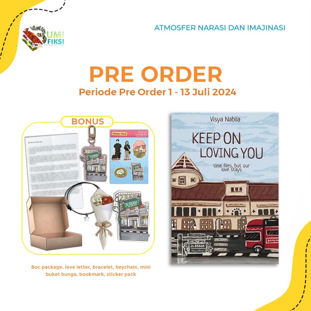 Jual Pre Order - Buku Novel - Keep On Loving You - Visya Nabila - Cloud Books - Bumifiksi ...