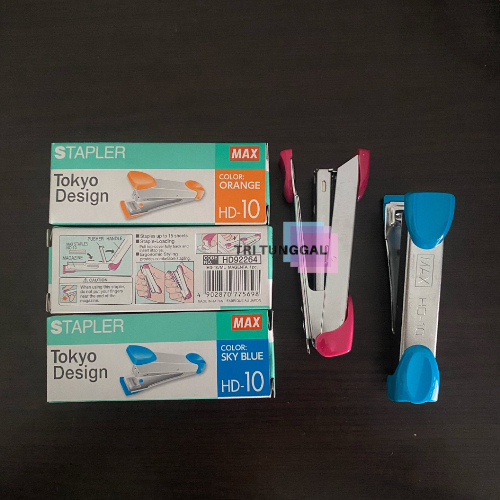 Jual Satuan TOKYO DESIGN Jual Stepler Seal Staples MAX HD-10 Besi ...