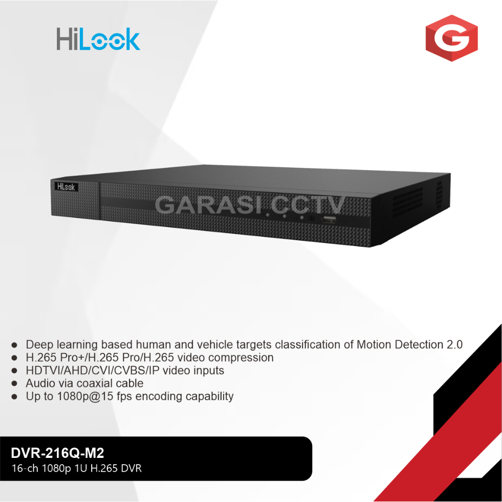 Jual Hilook DVR CCTV 16 Channel Upto 4Mp DVR-216Q-M2 | Shopee Indonesia
