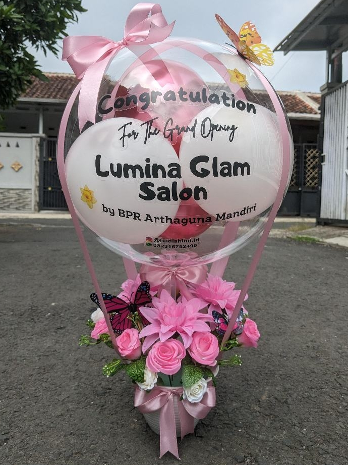 Jual Buket Balon Bunga Bucket Balon Boneka Snack Uang Ucapan Ulang ...