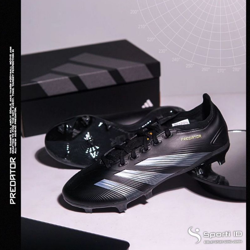 Jual Sepatu Bola Adidas Predator 24 League Low FG - Black Carbon Gold ...
