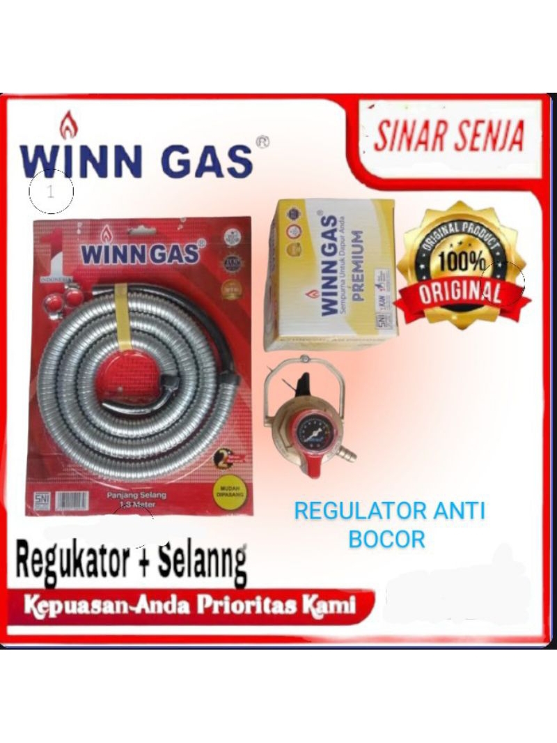 Jual SELANG REGULATOR WIN GAS PREMIUM 800 METER | Shopee Indonesia