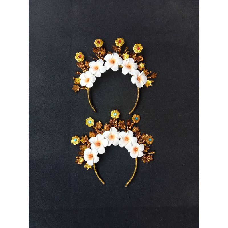 Jual mahkota bando bunga kamboja adat bali | Shopee Indonesia