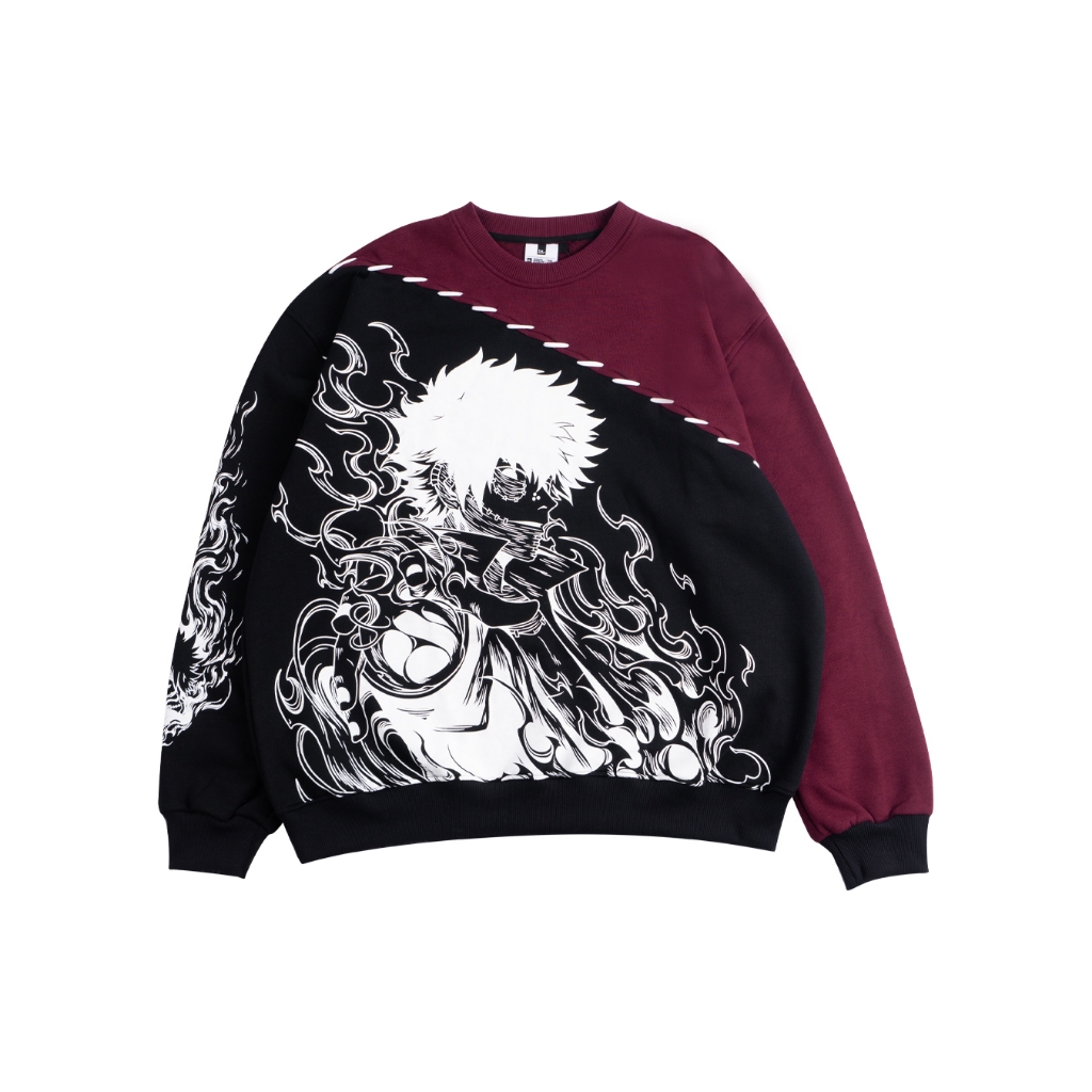 Jual Dot The Goat Outerwear - Sweatshirt My Hero Academia Dabi Black ...