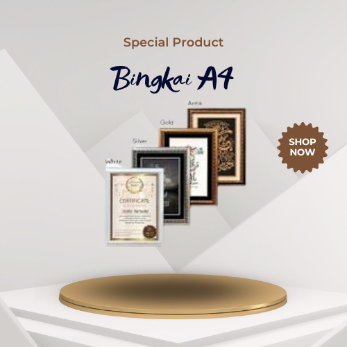 Jual Cetak bingkai a4 sertifikat/foto custom | Shopee Indonesia