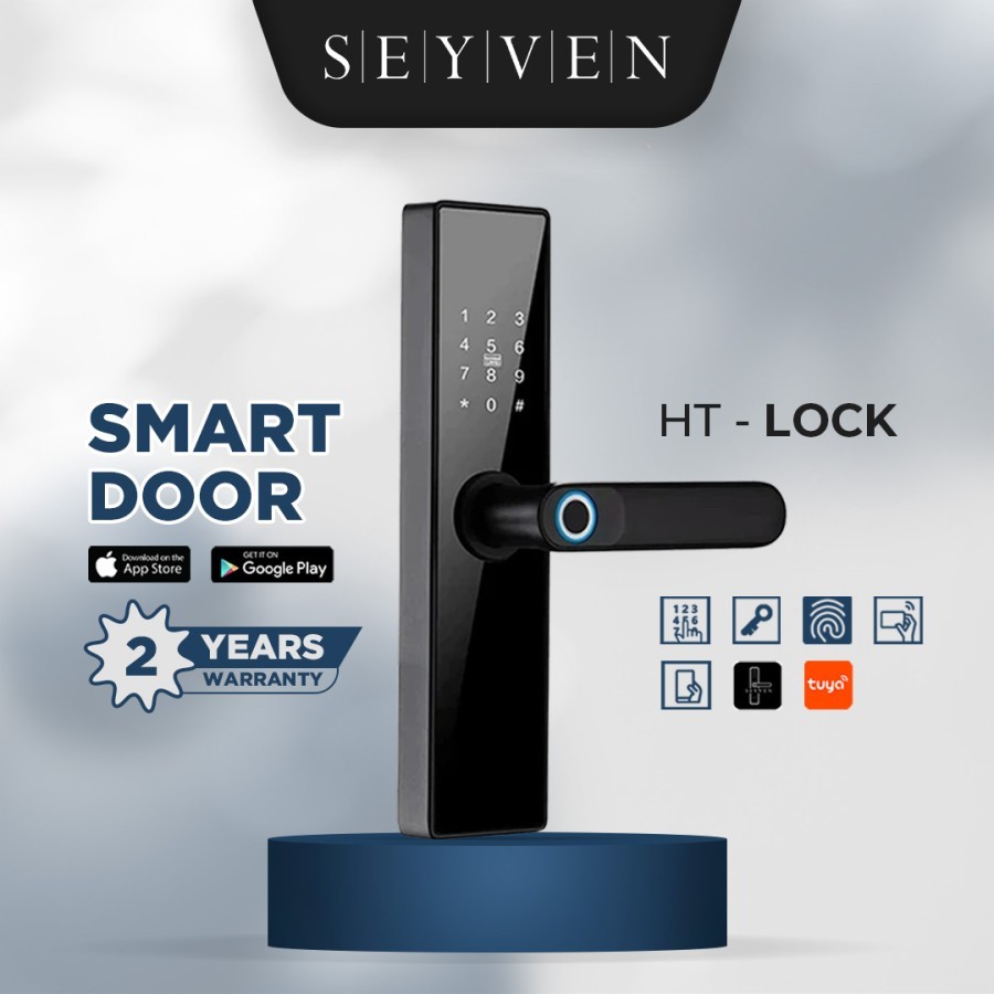 Jual SEYVEN SMART DOORLOCK HOTEL LOCK TUYA / SEYVEN APPS / NON FINGER ...