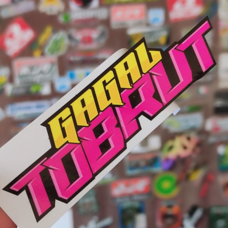 Jual stiker motor / GAGAL TOBRUT GLOSSY | Shopee Indonesia