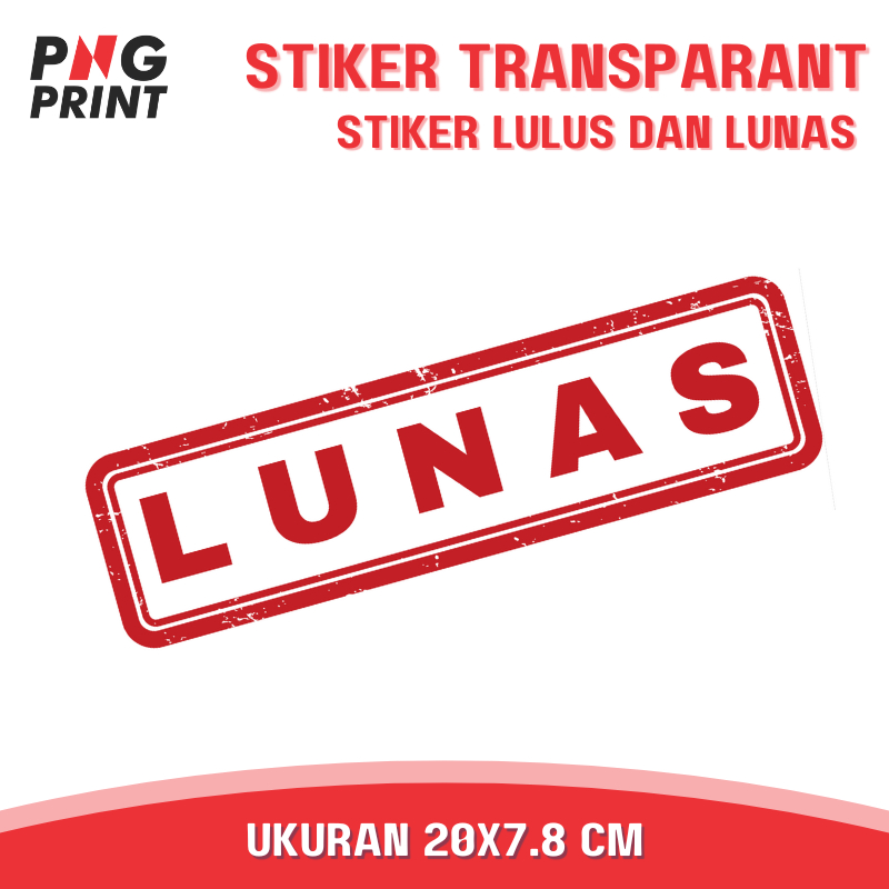 Jual Stiker Transparant Lulus Graduation Wisuda dan Lunas | Shopee ...