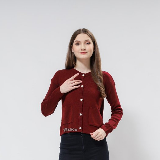 Jual Elzaco Julia Basic Cardy Top Knitwear - Kardigan Rajut Bahan Premium - Atasan Wanita ...