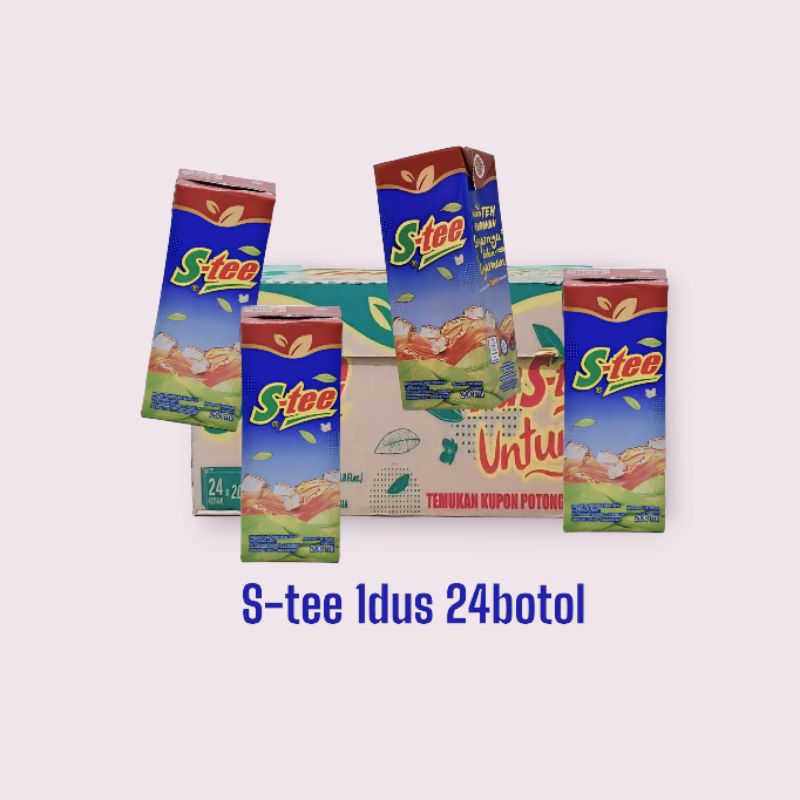 Jual Teh Kotak S-tee Harga 1 karton - isi 24 botol ( ukuran 200ml ...