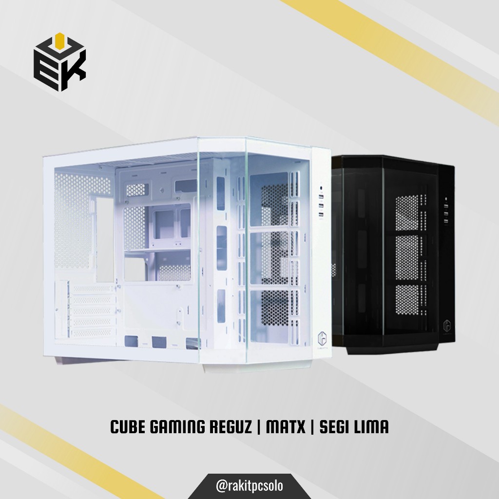 Jual CUBE GAMING REGUZ - MATX - Tempered Glass - Segi Lima | Shopee ...